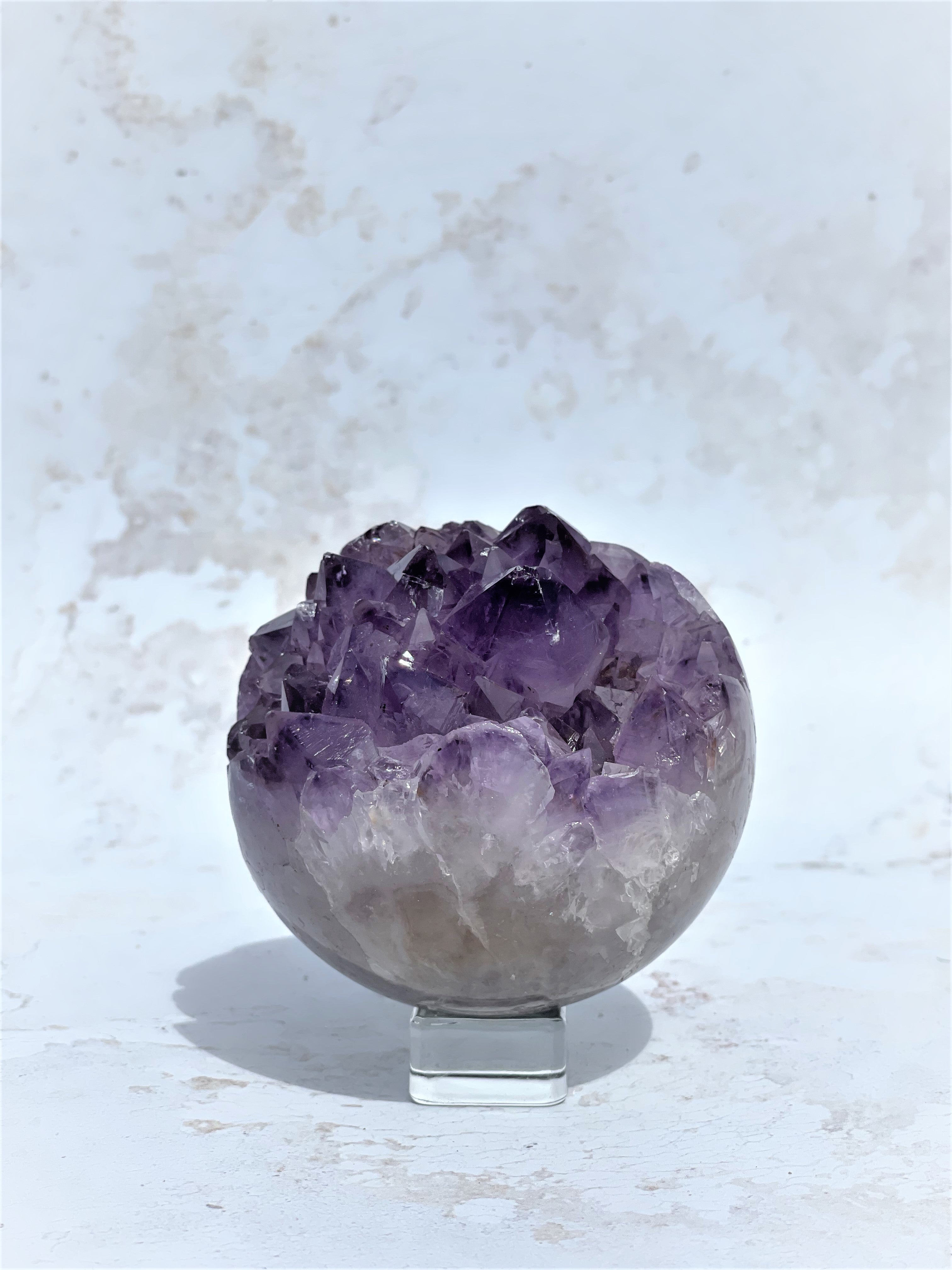 Amethyst Geode Sphere - IND033 – Crystal Nation Australia