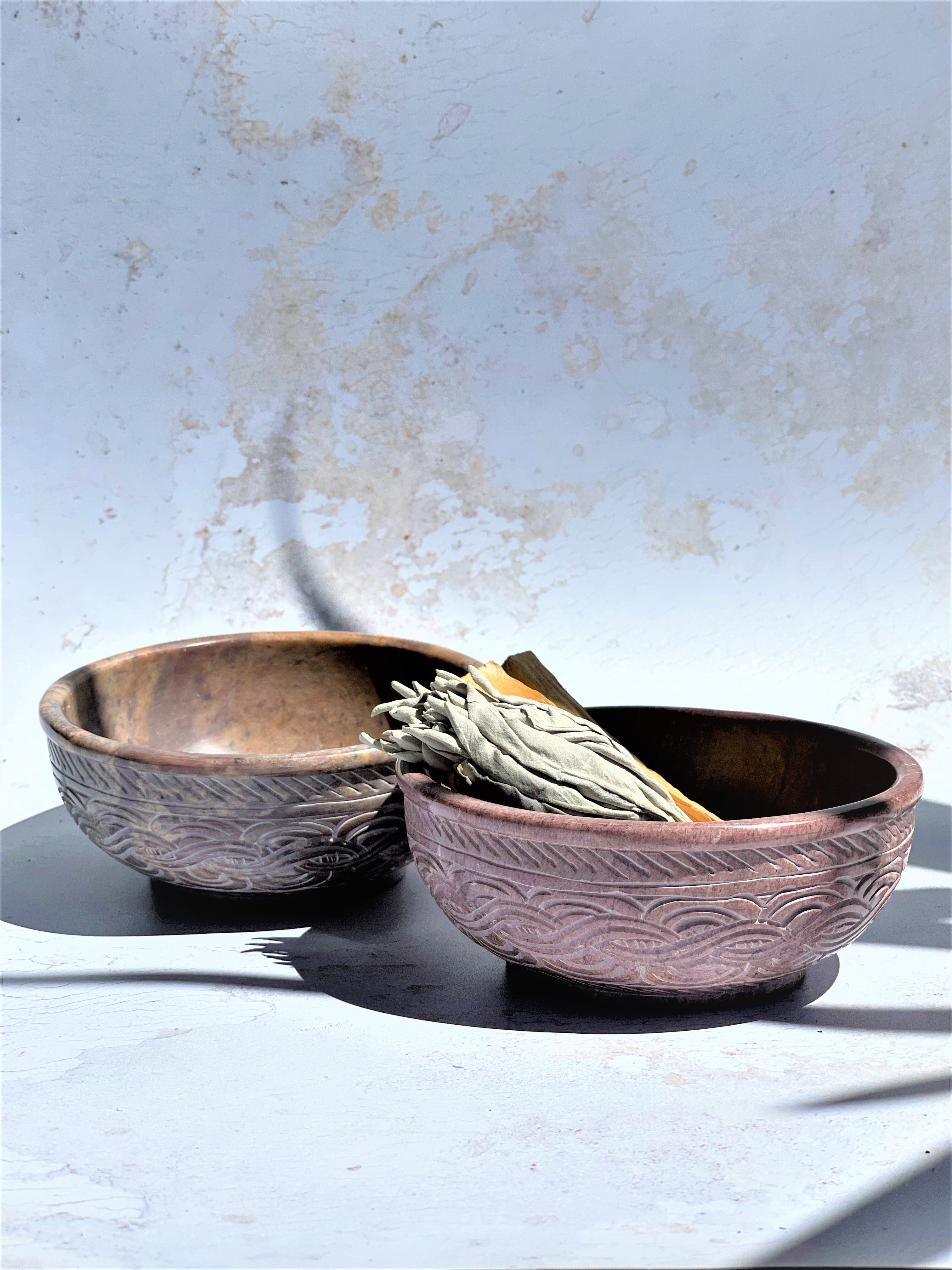 Soapstone Smudge Bowl - Decorative – Crystal Nation Australia