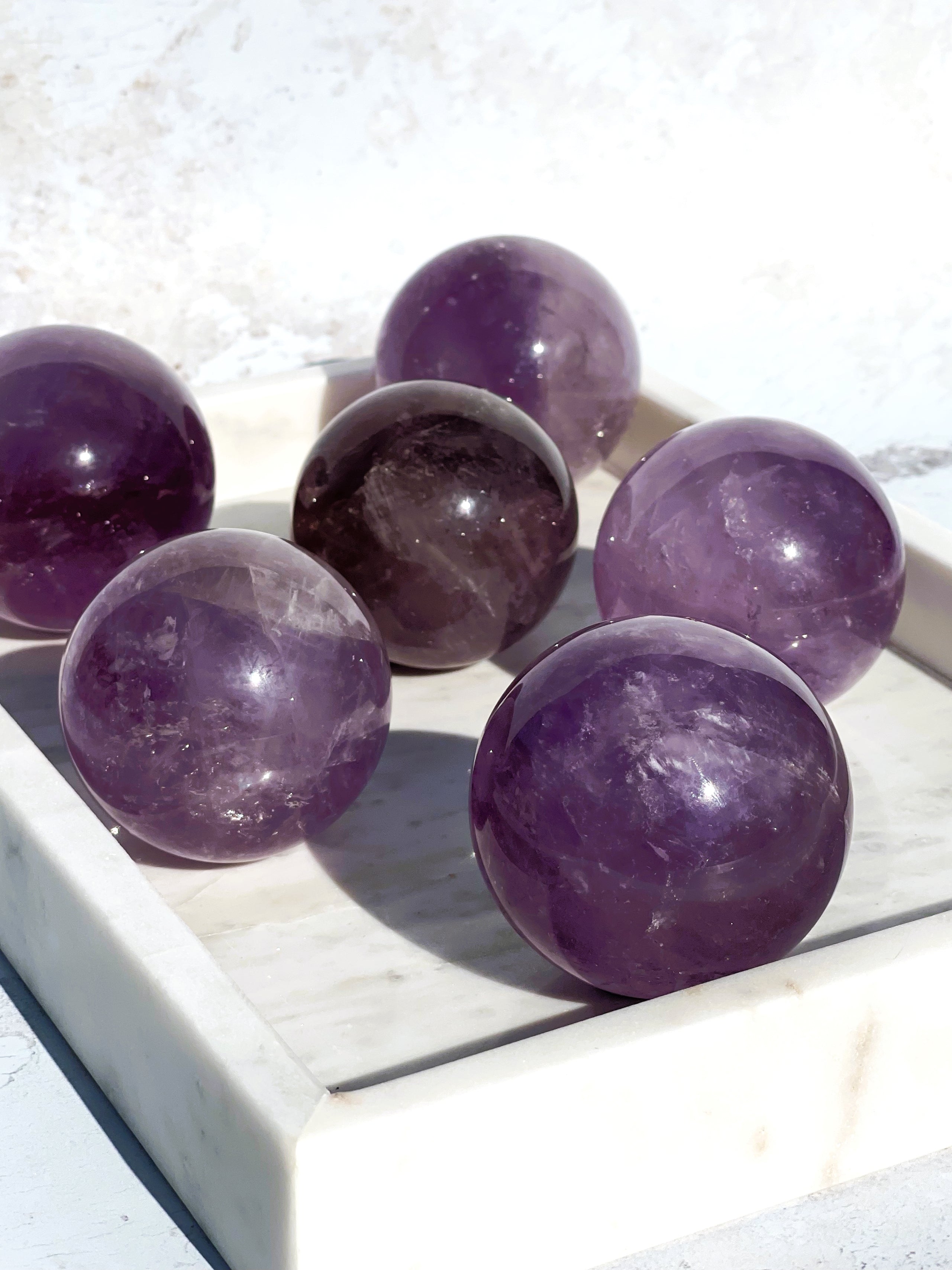 Amethyst Spheres - Intuitively Selected – Crystal Nation Australia